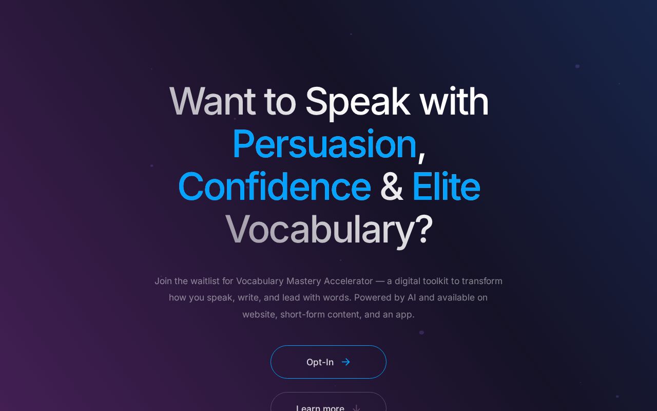 Vocabulary Master Accelerator